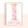 Pip+Phee Personalised Daisy Name Art Print - Bright – pipandphee.au