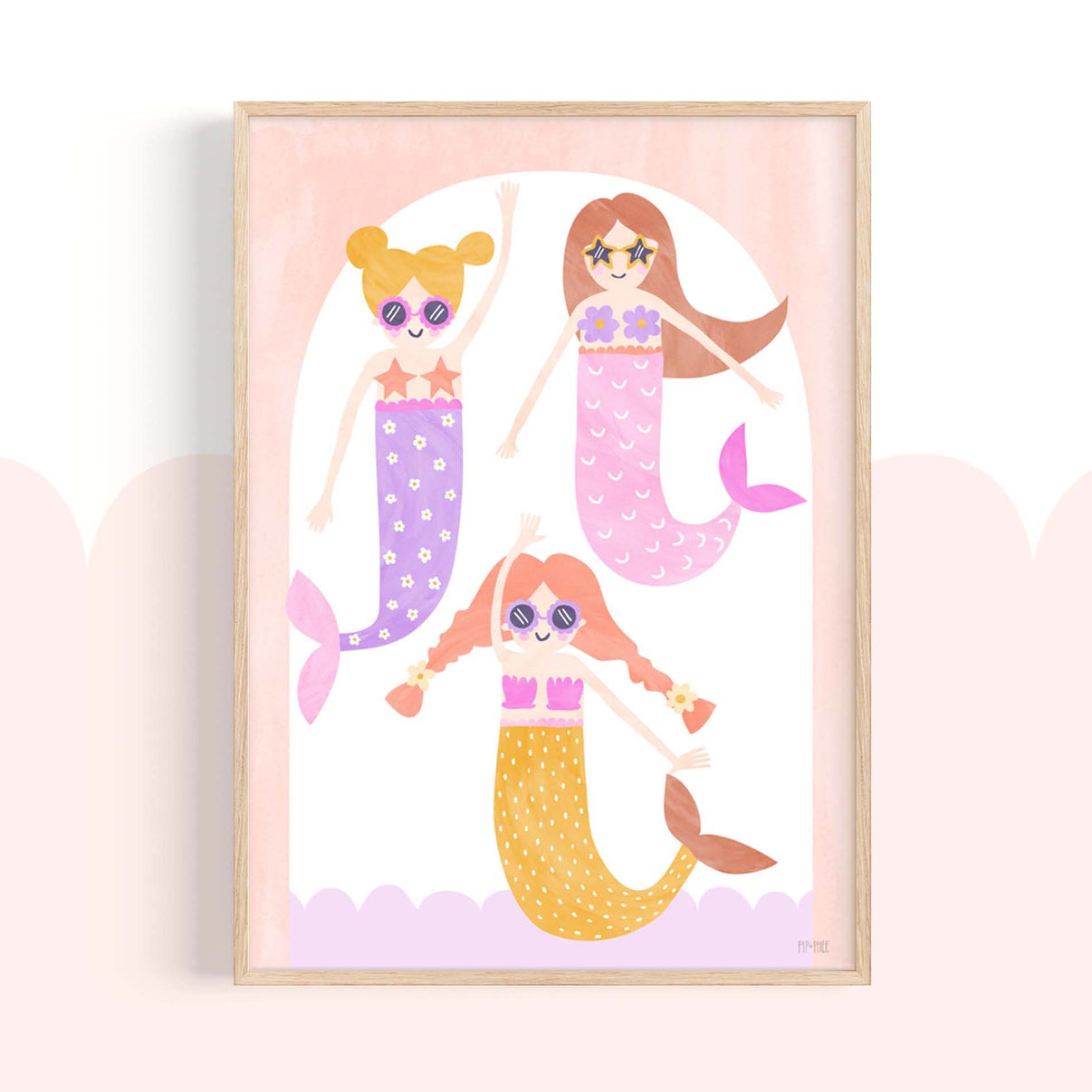 Pip+Phee Daisy Magic Mermaids Art Print – pipandphee.au