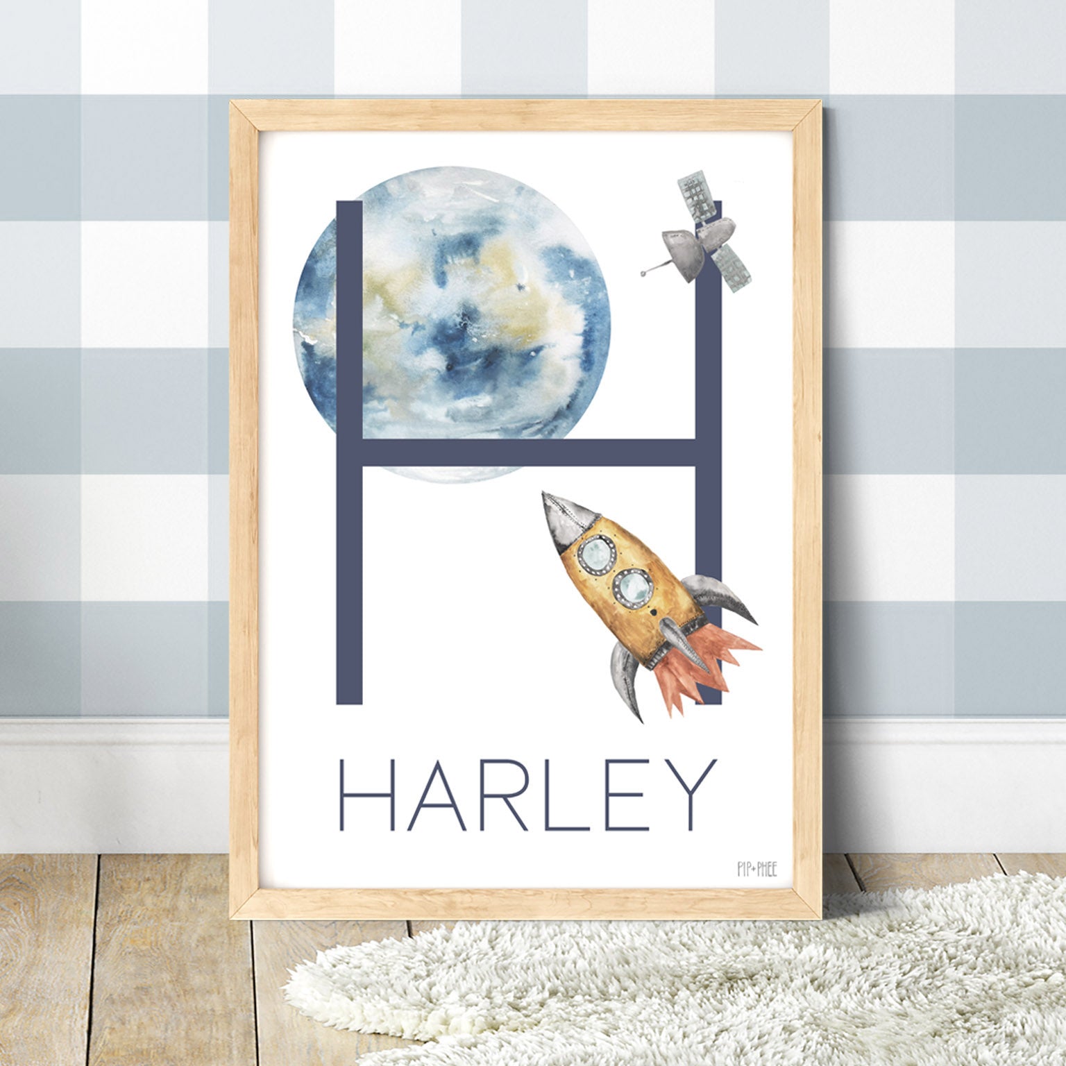 Pip+Phee Personalised Space Name Art Print – pipandphee.au