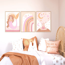 Pip+Phee Cosmic Mermaid Goddess Art Print - Bright – pipandphee.au